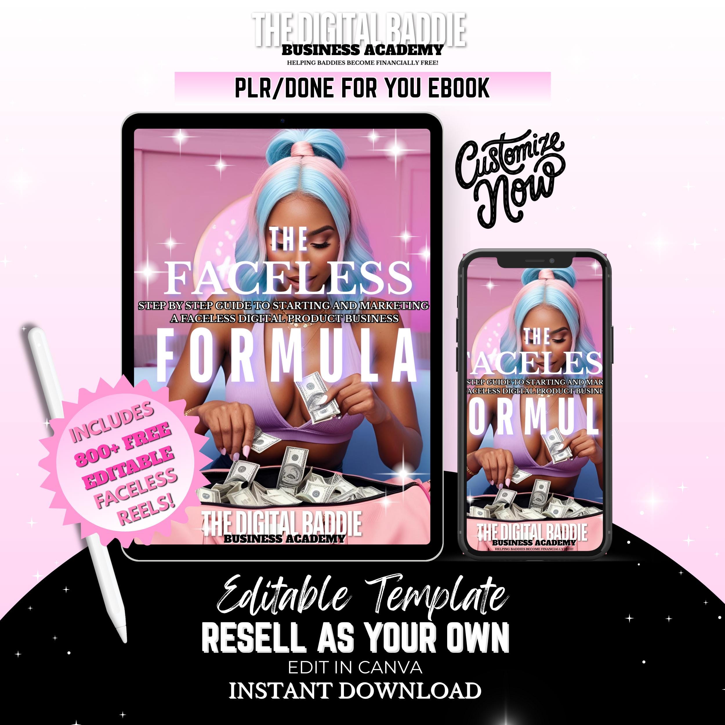 Faceless Marketing PLR Faceless Digital Sales Done for You Faceless ...
