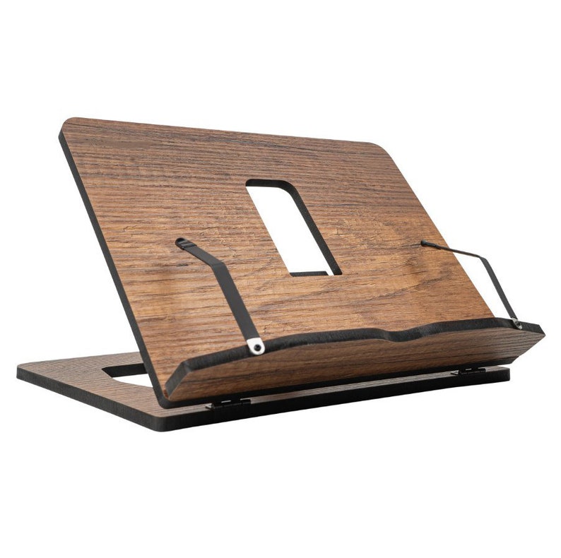 Book Reading Stand, Tablet Stand, Foldable Desktop Stand,wooden Laptop ...