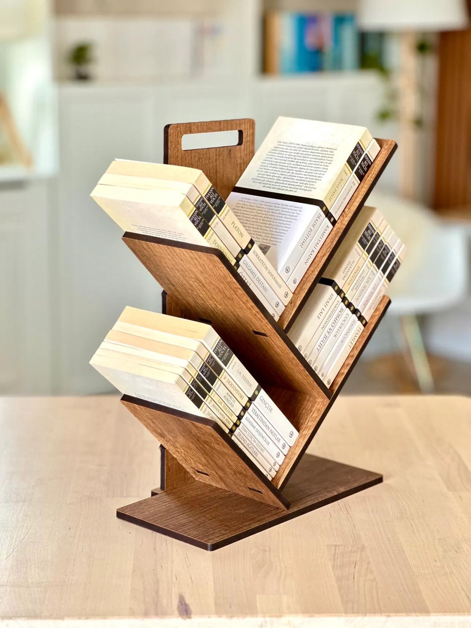 Bookcase With Desktop Shelf, Desktop Tree Bookshelf - Etsy