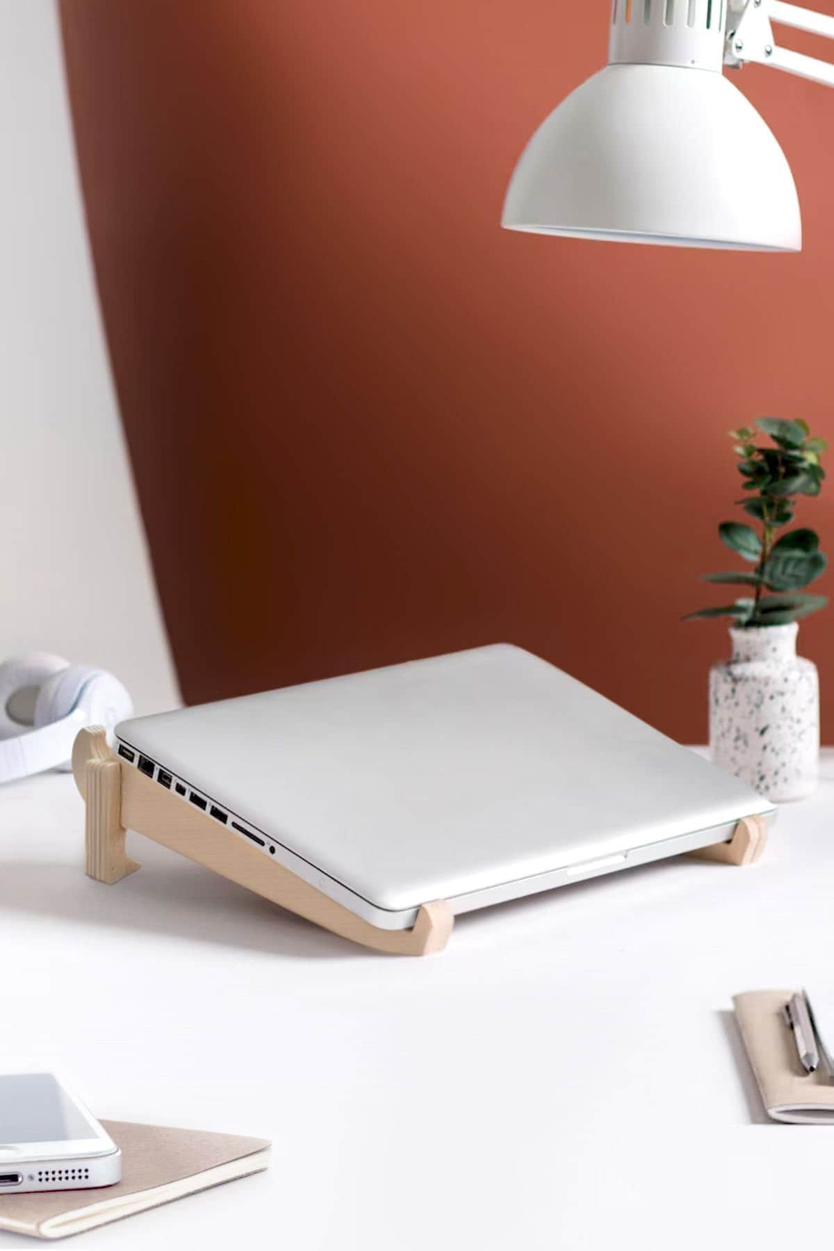 Portable Wooden Laptop Stand Notebook Stand Laptop Riser Notebook Stand ...