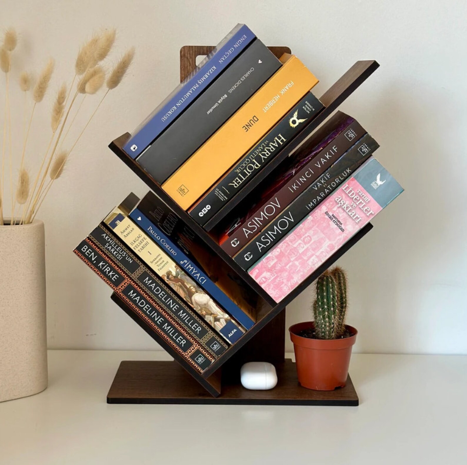 Bookcase With Desktop Shelf, Desktop Tree Bookshelf - Etsy