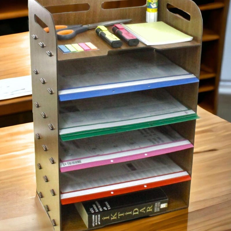 Wood File Organizer - Etsy