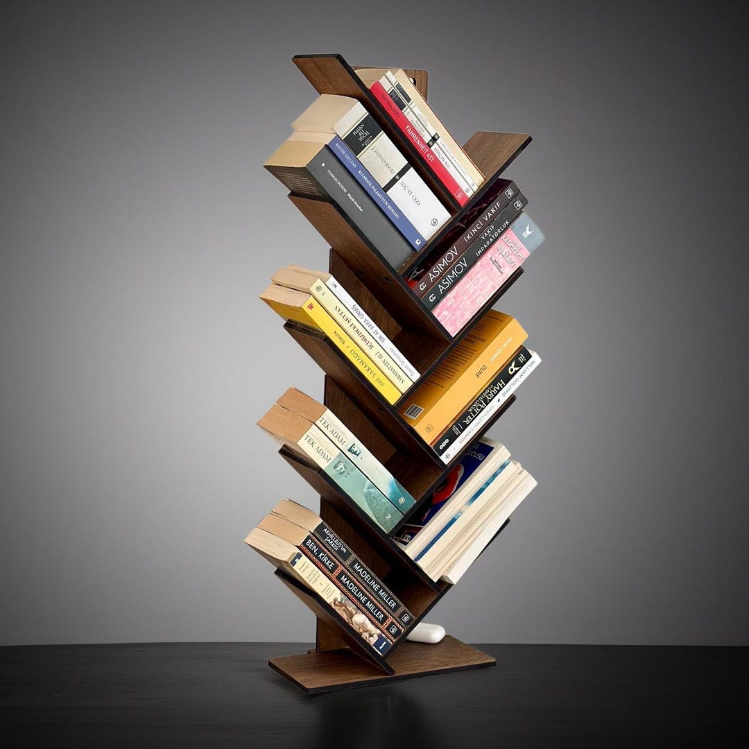 Personalized Bookcase With Bookshelf, Desktop Tree Bookshelves, Mothers ...