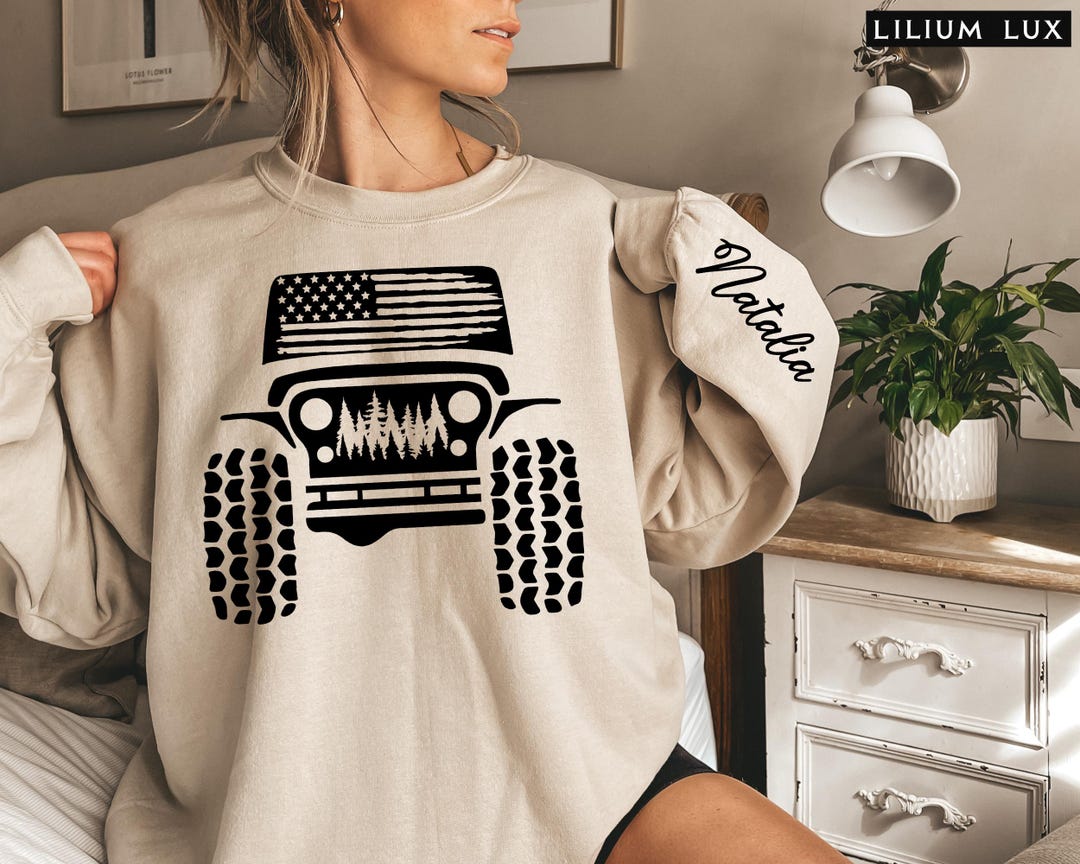 Custom American Offroad Shirt: USA Flag 4WD Sweatshirt - Etsy