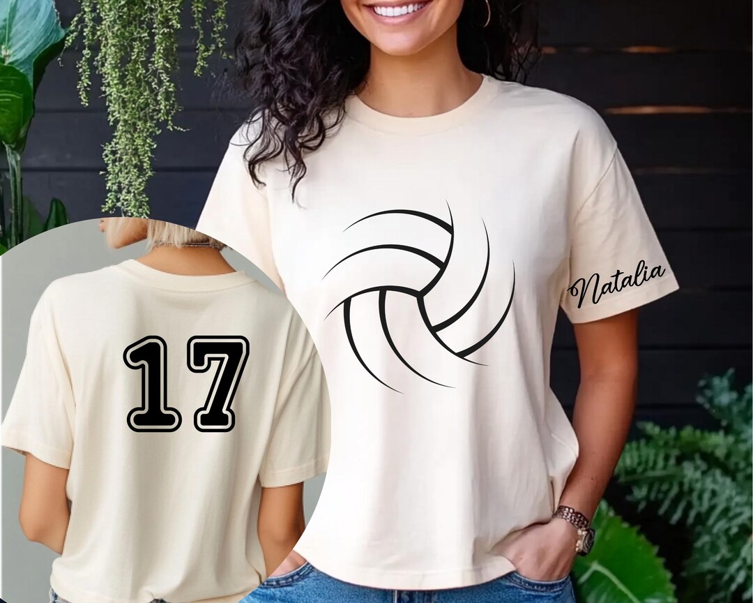 Custom Name Volleyball Tee: Personalized Volleyball Gift - Etsy