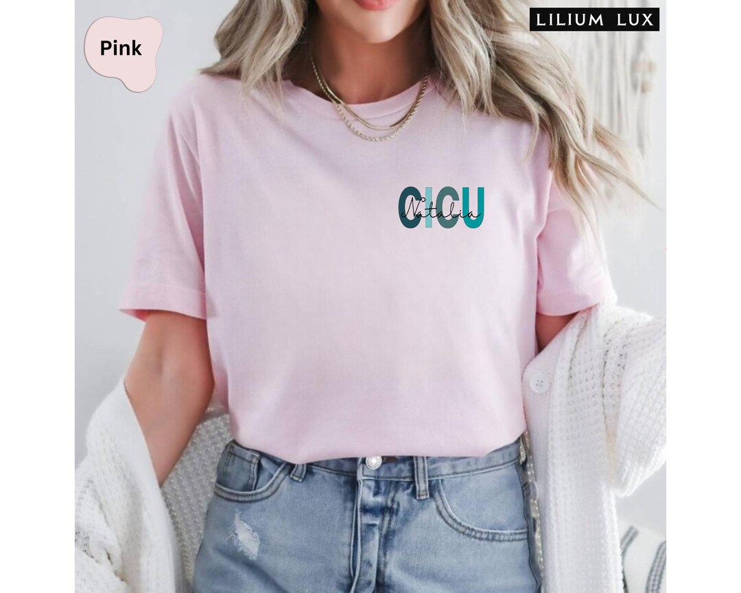 Personalized CICU Nurse T-shirt: Cardiac Intensive Care Unit Pullover ...