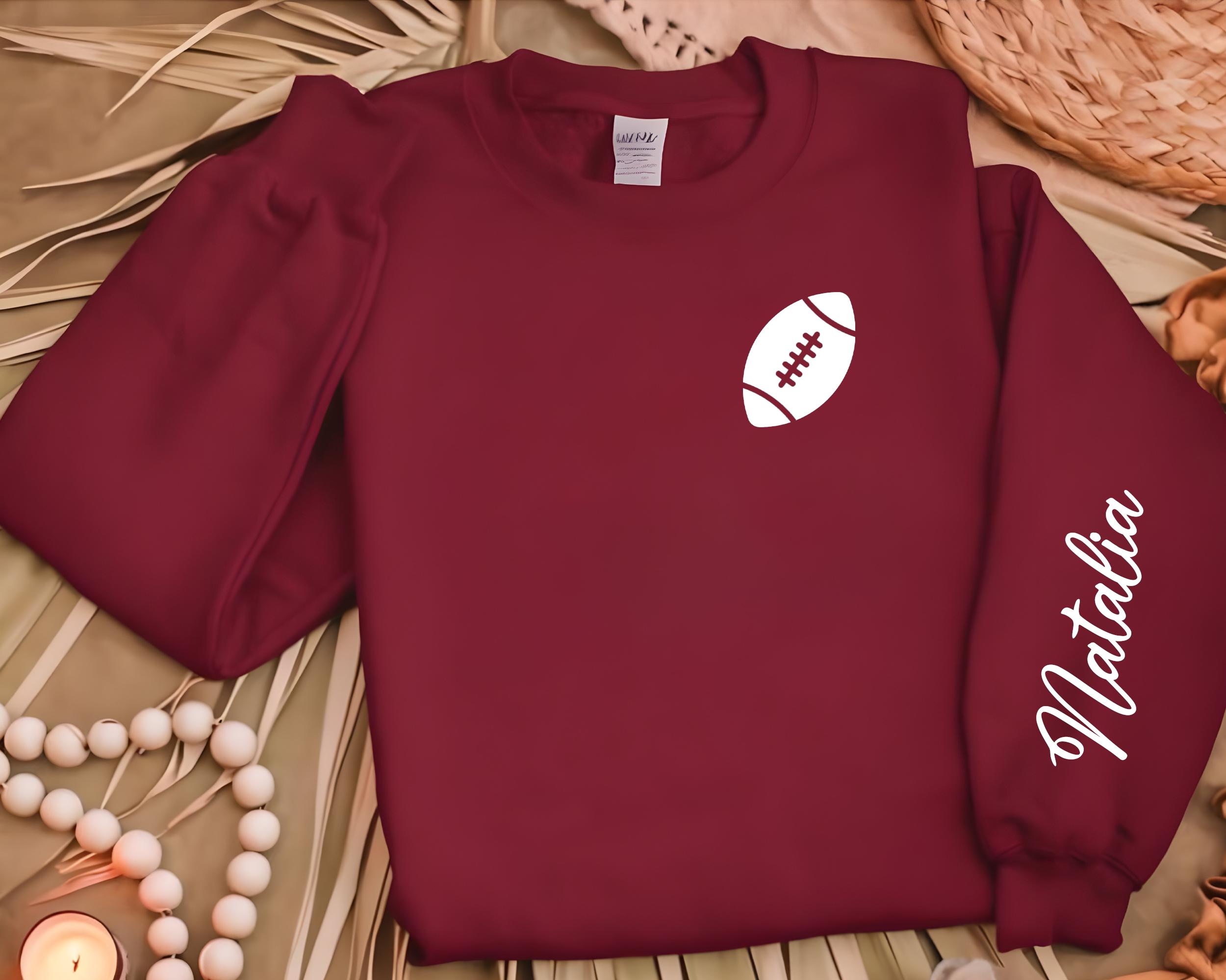 Custom Name Football Sweatshirt: Personalized Teen Player Gift - Etsy