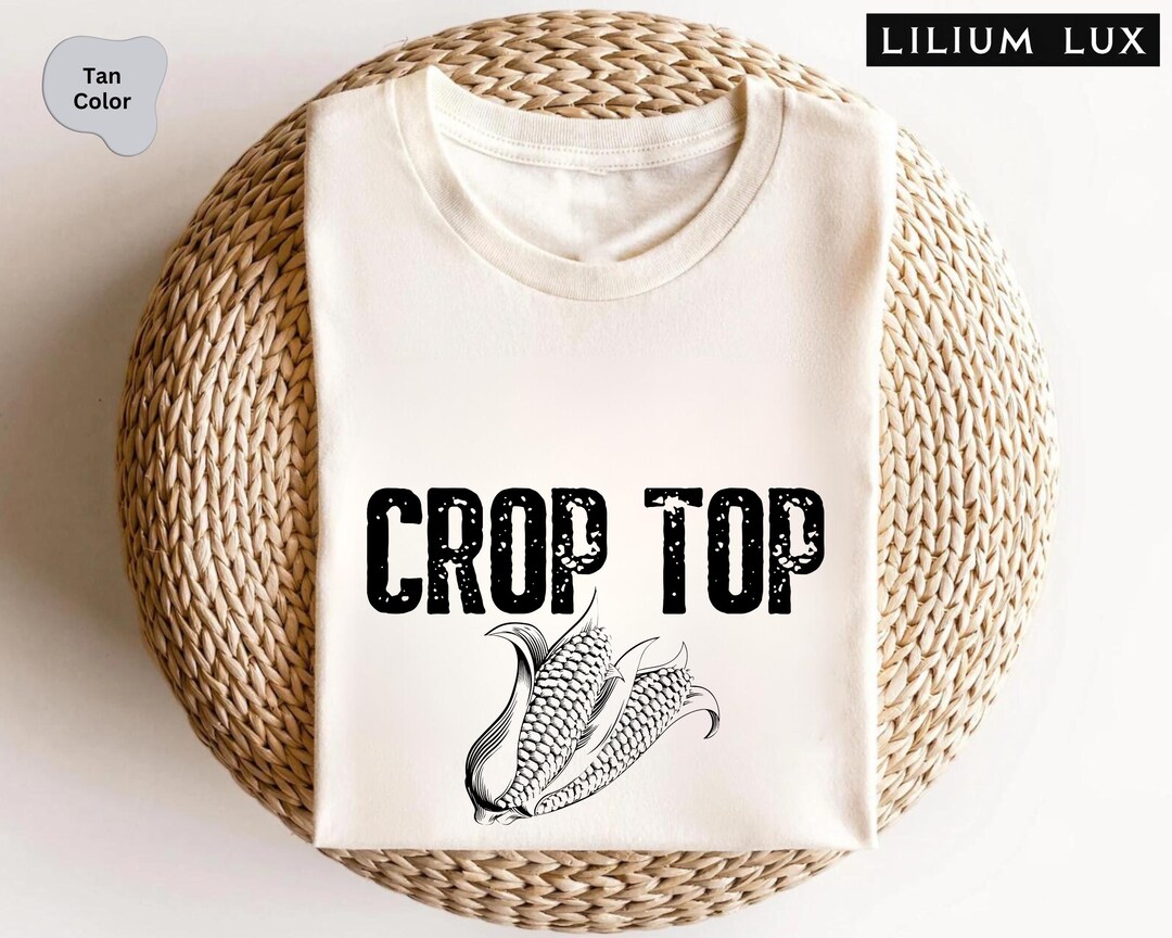 Crop Top Corn Shirt Gift for Farm Girl, Corn Shirt, Farm Life Shirt ...