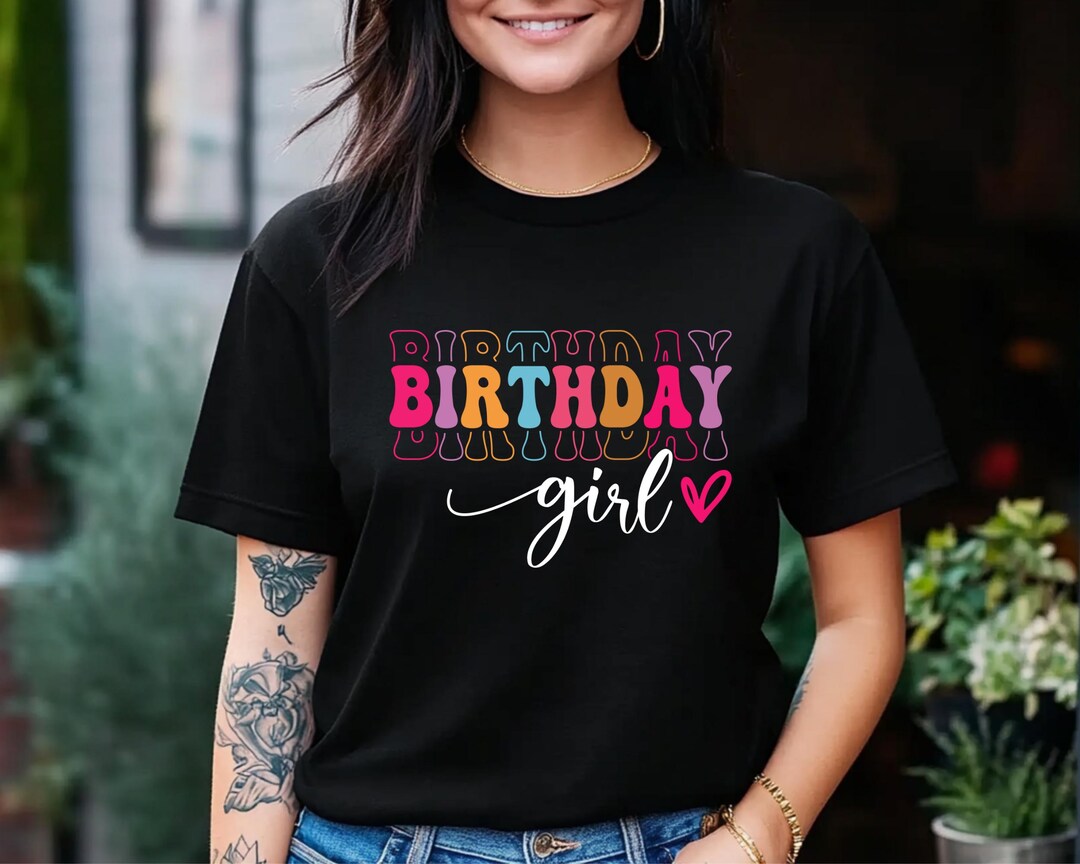 Birthday Girl Shirt, Girls Birthday Party Shirt, Birthday Party Girl ...