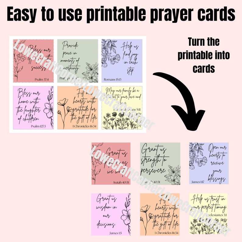 Printable Infertility Prayer Cards - 30 Encouraging Prayers With Bible ...