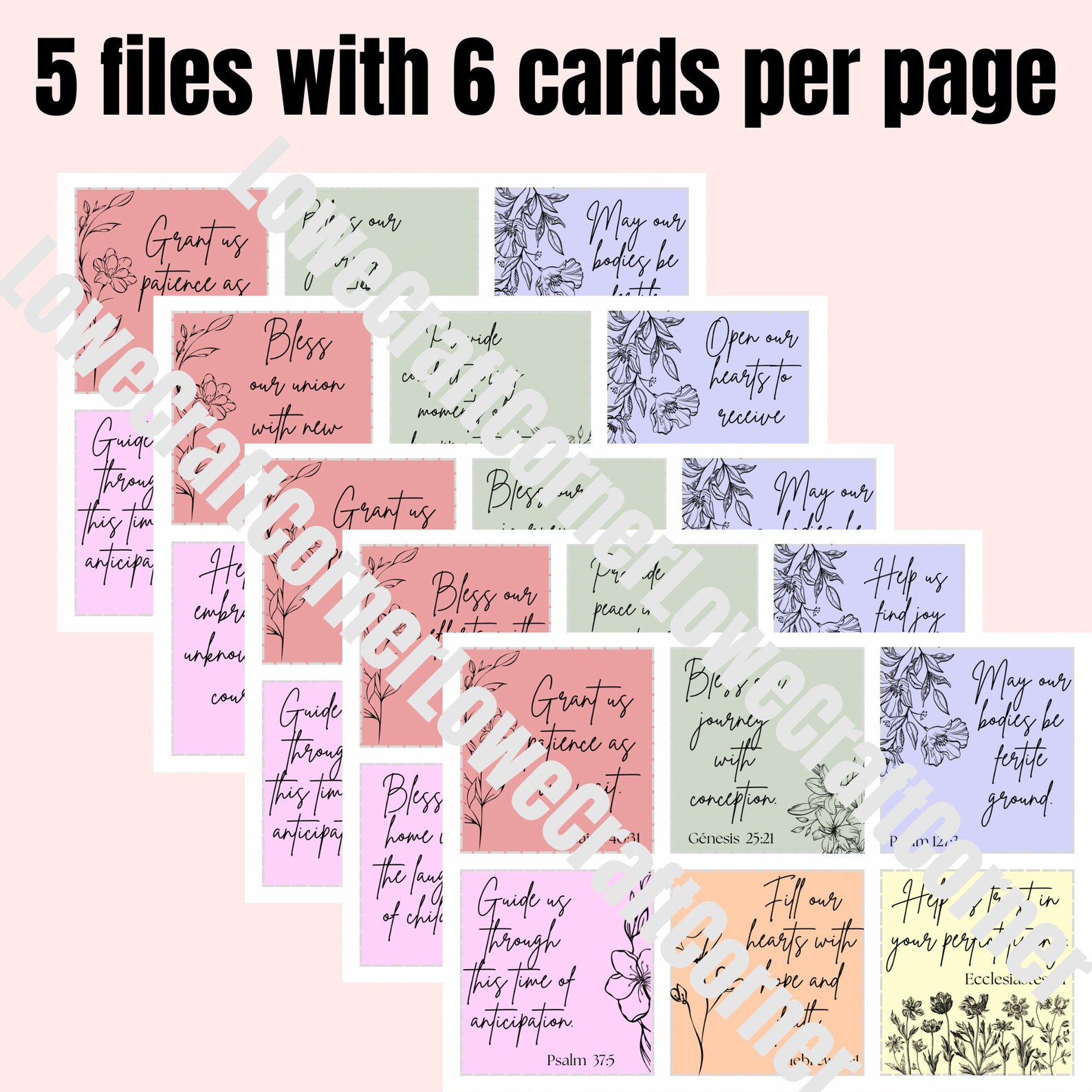 Printable Infertility Prayer Cards - 30 Encouraging Prayers With Bible ...