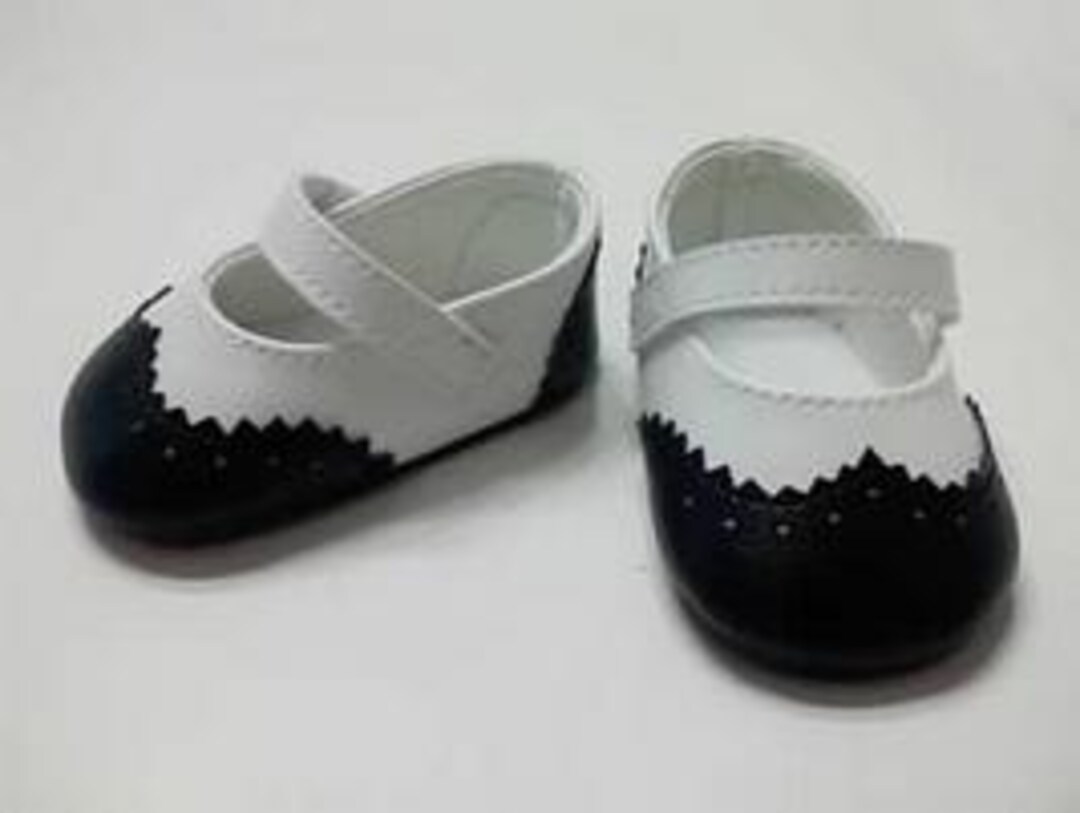 Black and White Spectator Type Maryjanes for 18" Dolls - Etsy