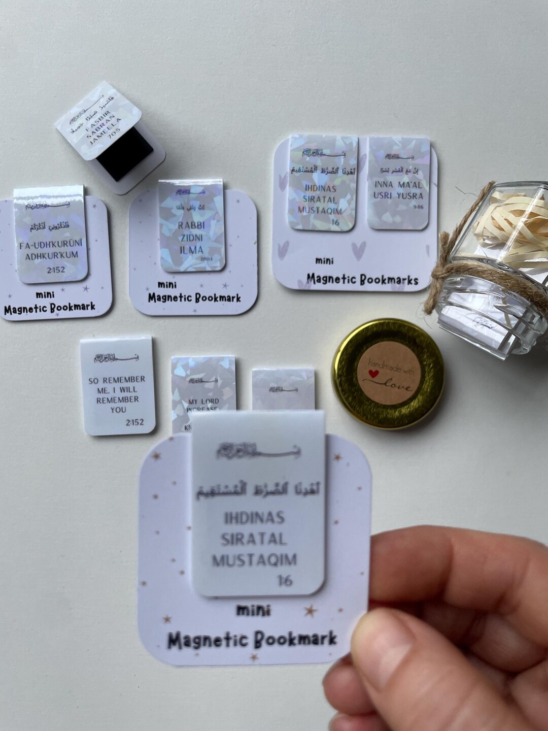 Islamic Mini Magnetic Bookmarks Gift Set With Quran Ayat Reminder ...
