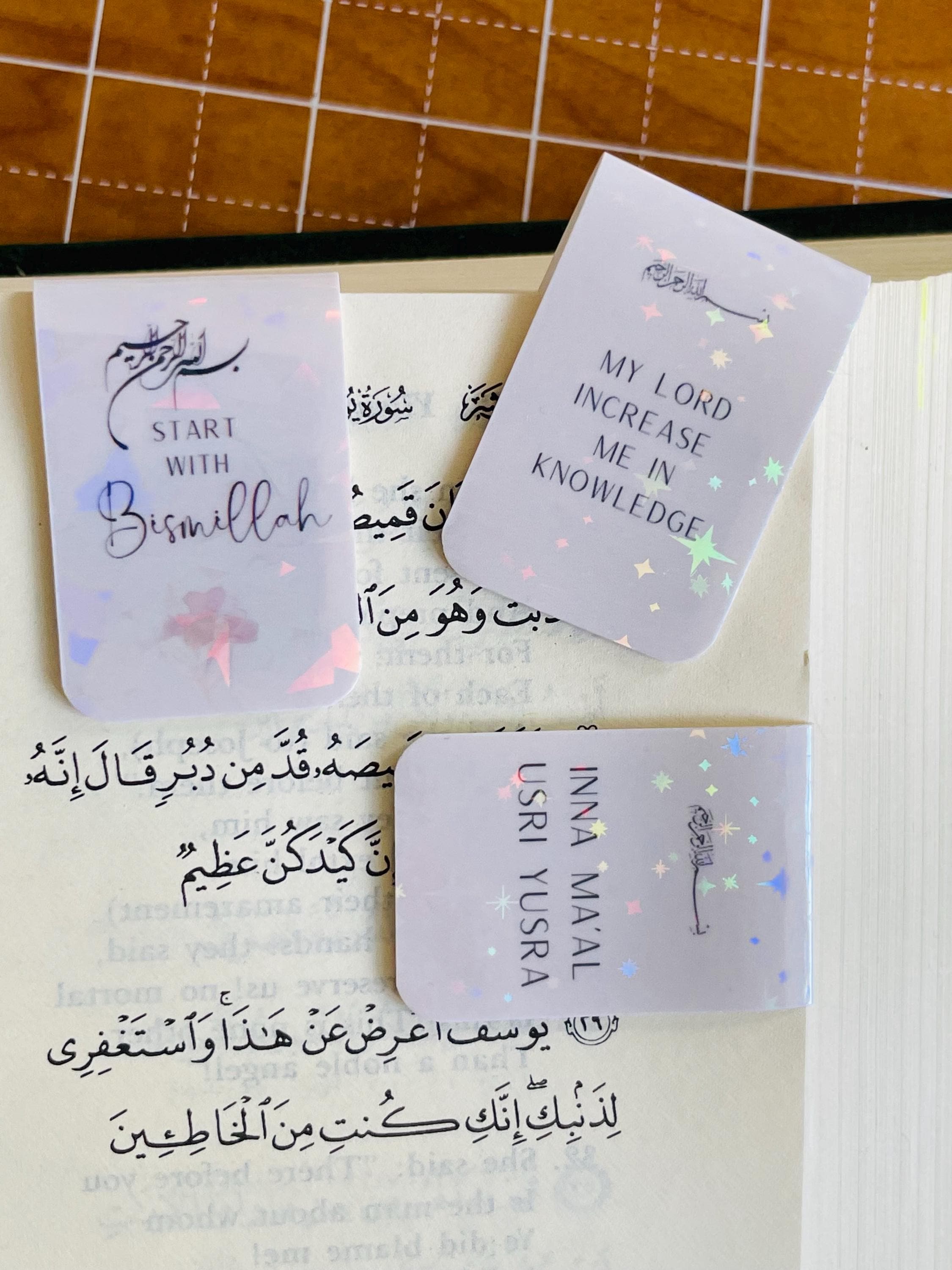 Islamic 3 Mini Magnetic Bookmarks Gift | 2025 Ramadan Eid Hajj Muslim ...