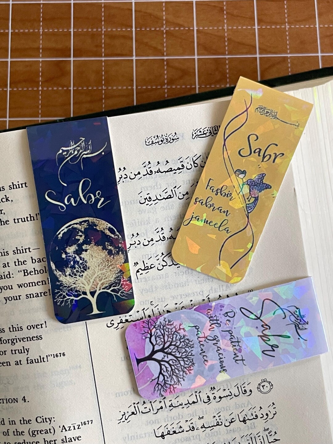 3 Islamic Bookmarks Gifts | Quran Page Markers | 2025 Ramadan Eid Hajj ...