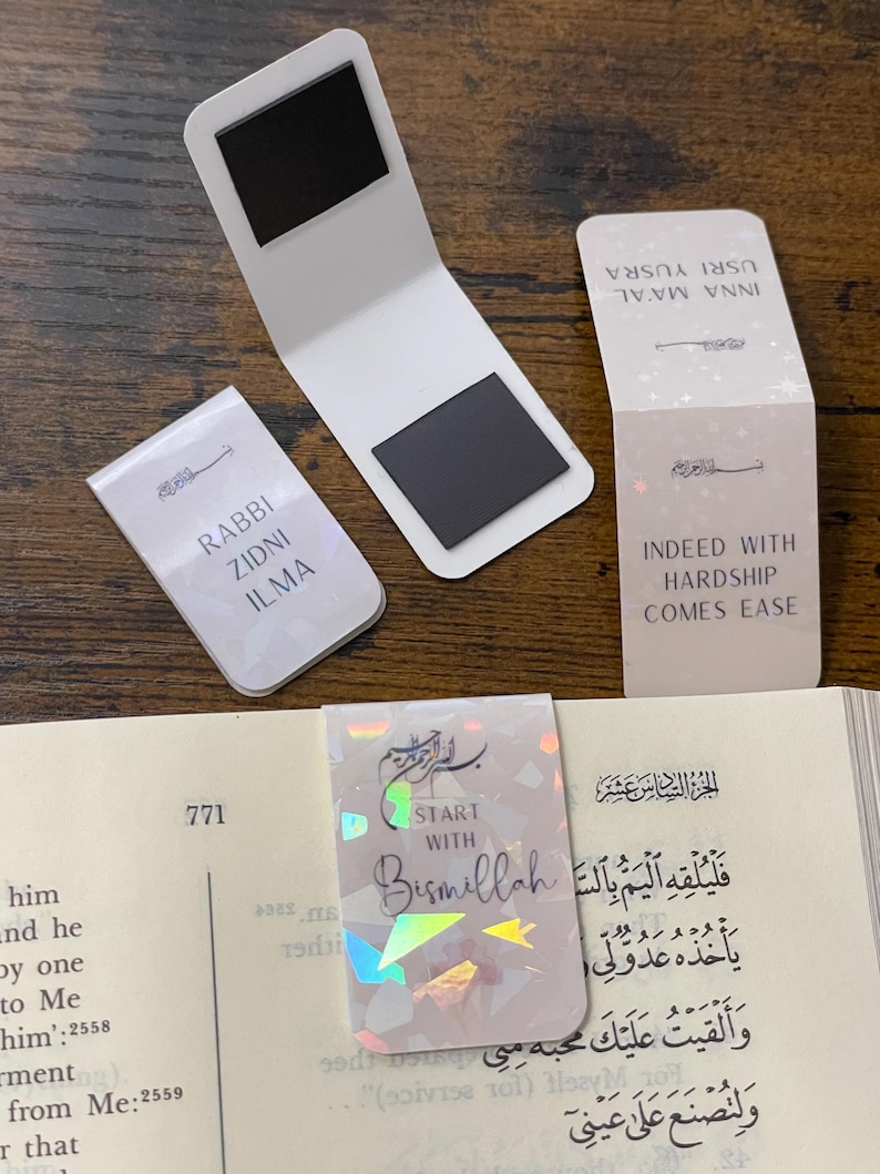 Islamic 3 Mini Magnetic Bookmarks Gift | 2025 Ramadan Eid Hajj Muslim ...