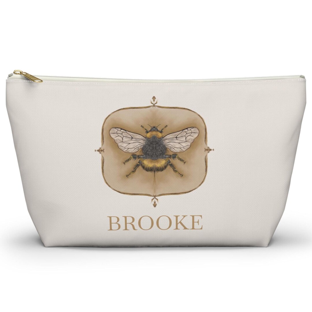 Personalized Bee Accessory Pouch - Etsy