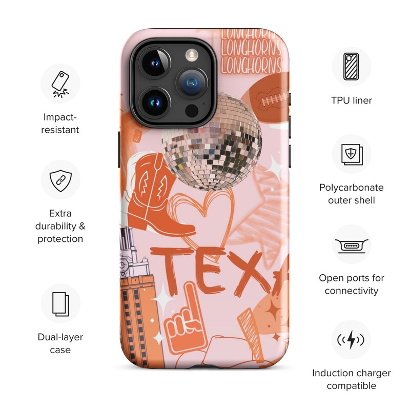 Texas Longhorn Phone Case - Etsy