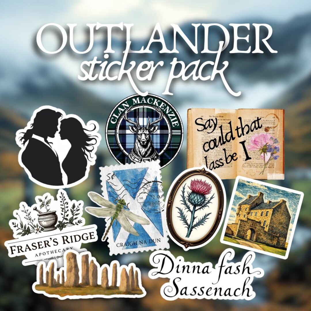 Outlander Vinyl Sticker Pack (2.5 in 9 Pack) - Etsy