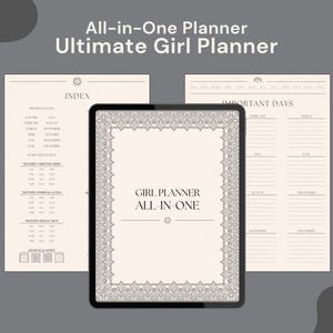 Girl Planner | Cute Customizable Daily, Weekly & Monthly Schedule for ...