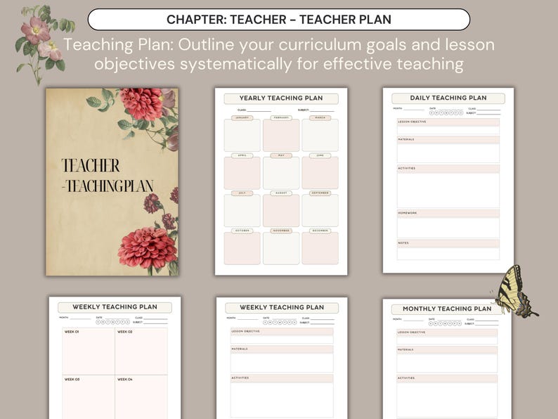 Teacher Planner | 2025 2026, Teacher and Class Designed Templates ...