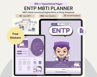 MBTI ESTJ Multi Functional Digital Planner Notebook, Work Study Tracker Planner Cornell Template ...