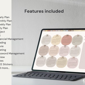 Vintage Series Digital Planner Journal Planner 2024 Yearly Monthly ...