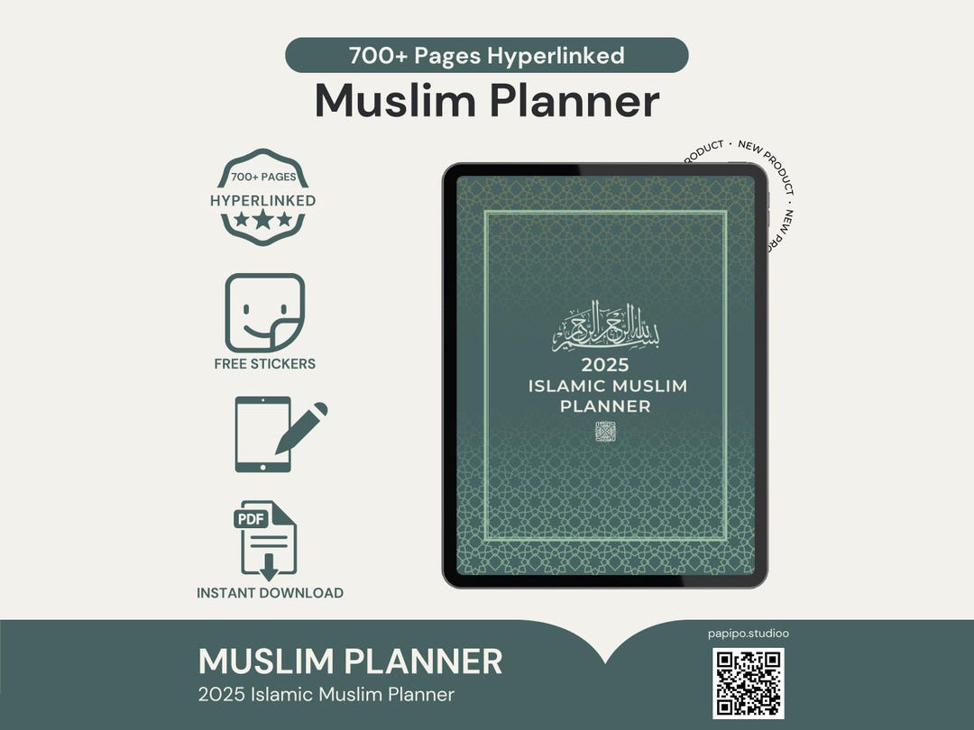 Modern Muslim Planner 2025 - Daily Islamic Journal, Prayer Zikr Tracker ...