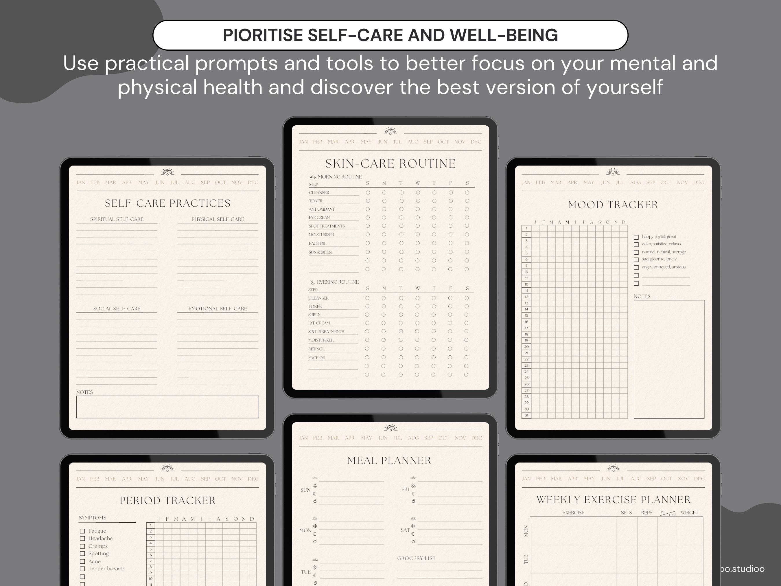 Girl Planner | Cute Customizable Daily, Weekly & Monthly Schedule for ...