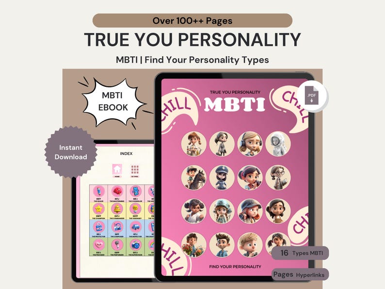 MBTI Ebook : Myers-briggs Type Indicator MBTI Assessment True You ...