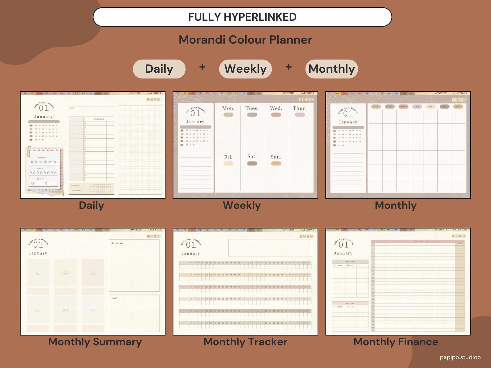 Vintage Planner | Vintage Series Digital Planner Journal Planner ...