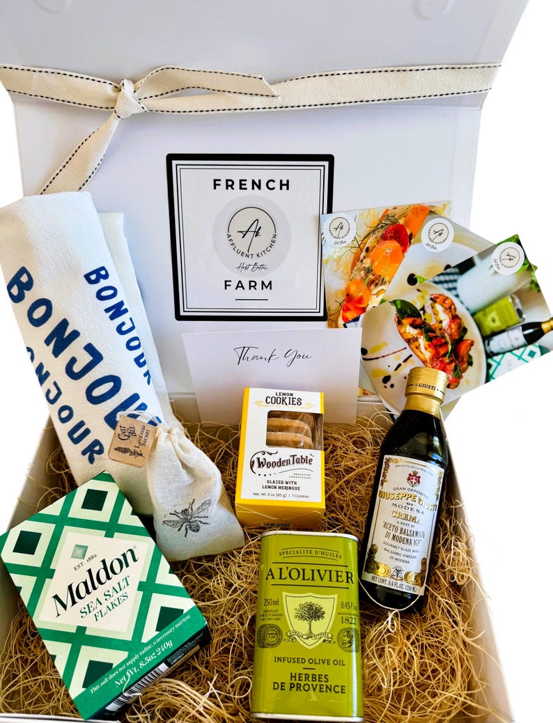 French Farm Gift Box - Chef Curated Gourmet Products and Recipes - Etsy