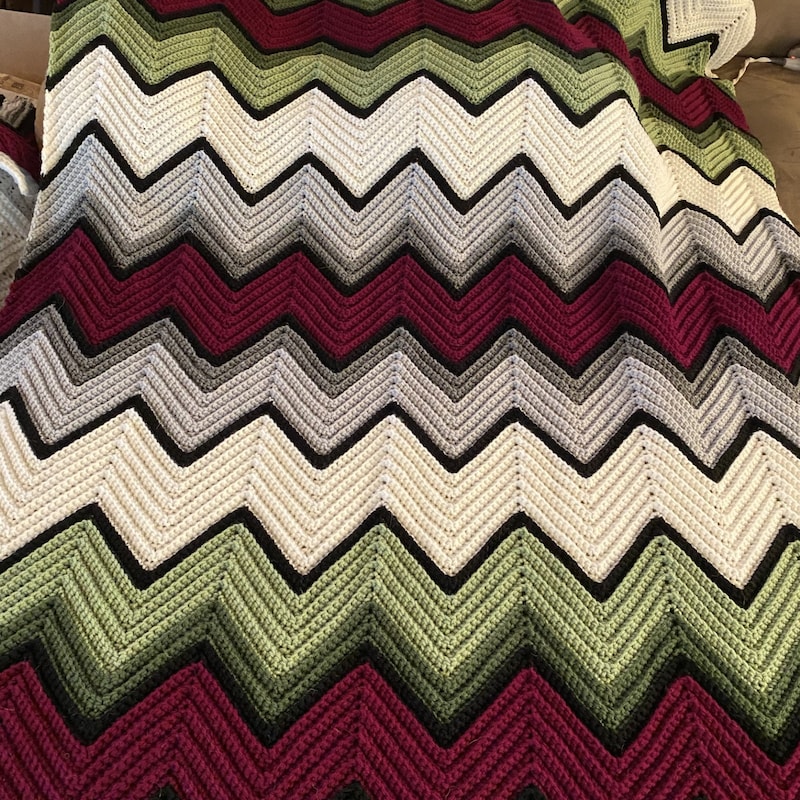 Ripple Afghan Pattern - Etsy
