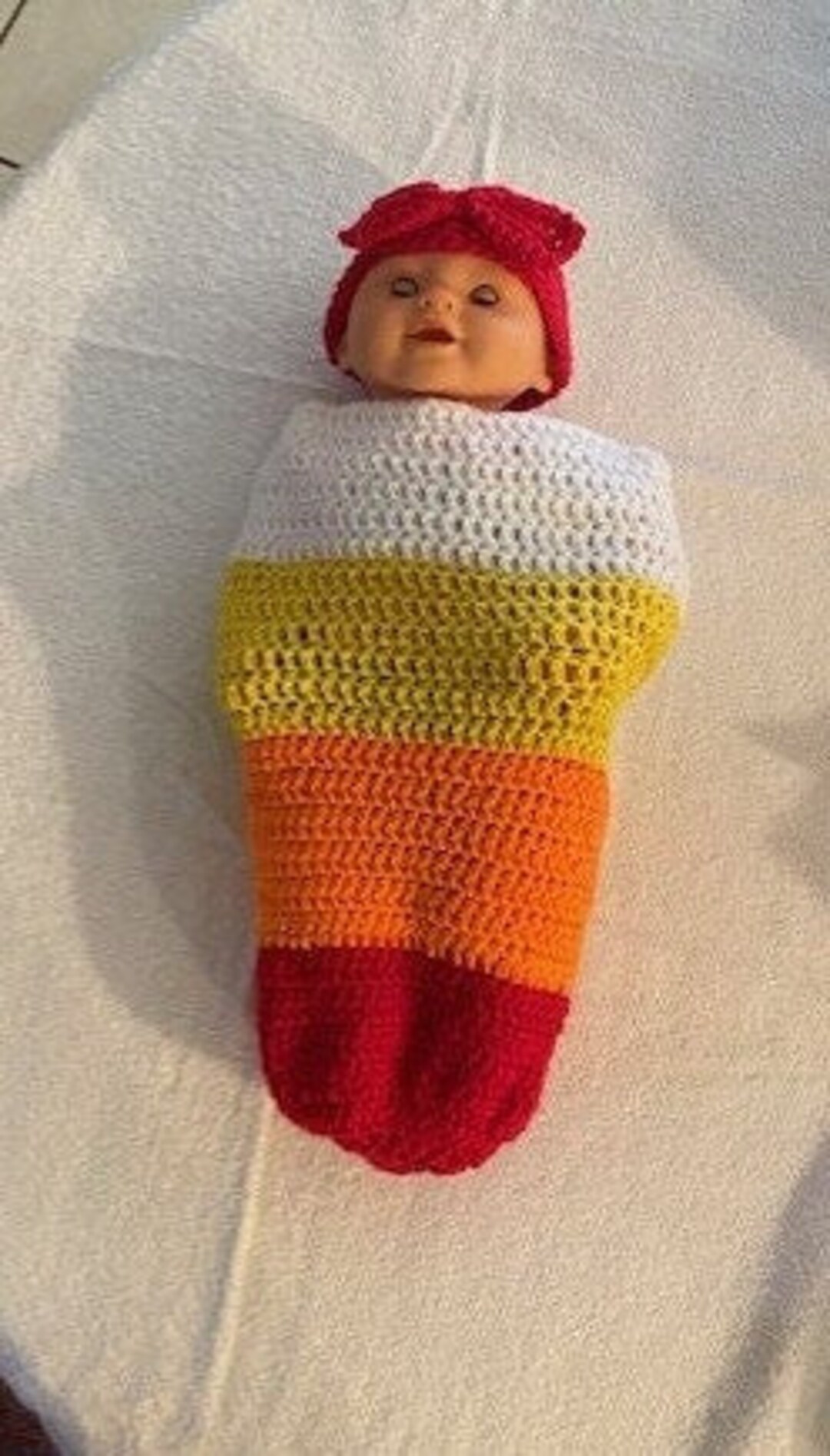 Aries Crochet Baby Swaddle and Headband Pattern - Etsy