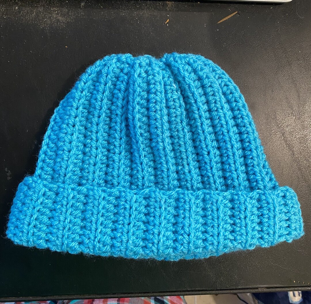 Crochet Ribbed Beanie Pattern - Etsy