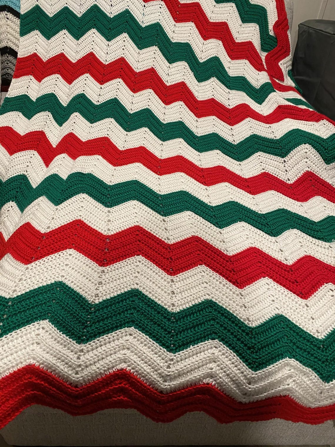 Large Christmas Crochet Afghan Pattern - Etsy