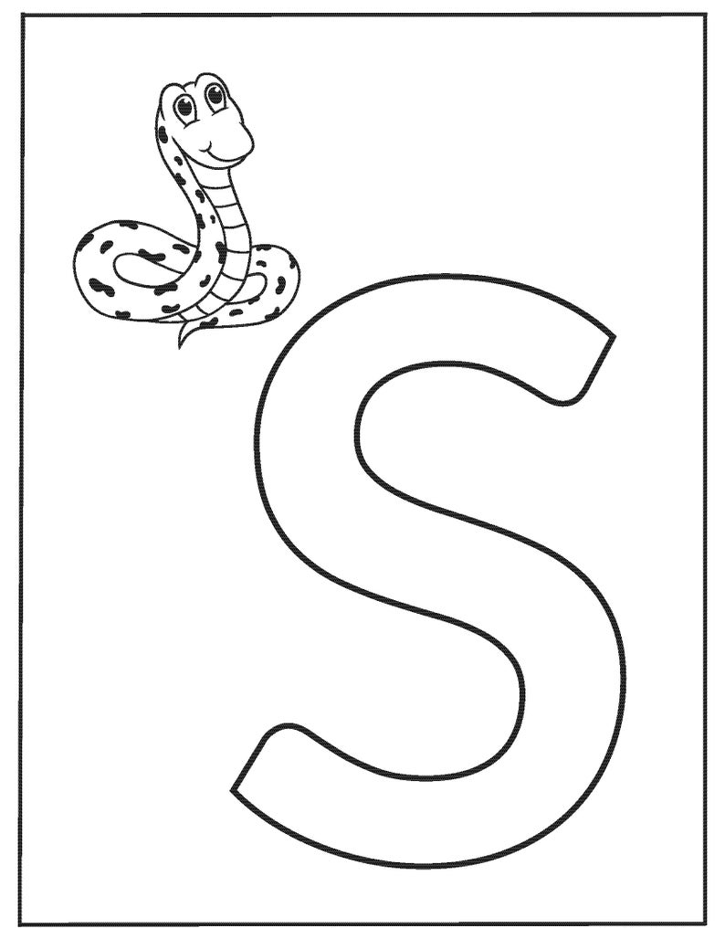 Learning My Alphabets Coloring Book Bundle, Prek Kindergarten Learning ...