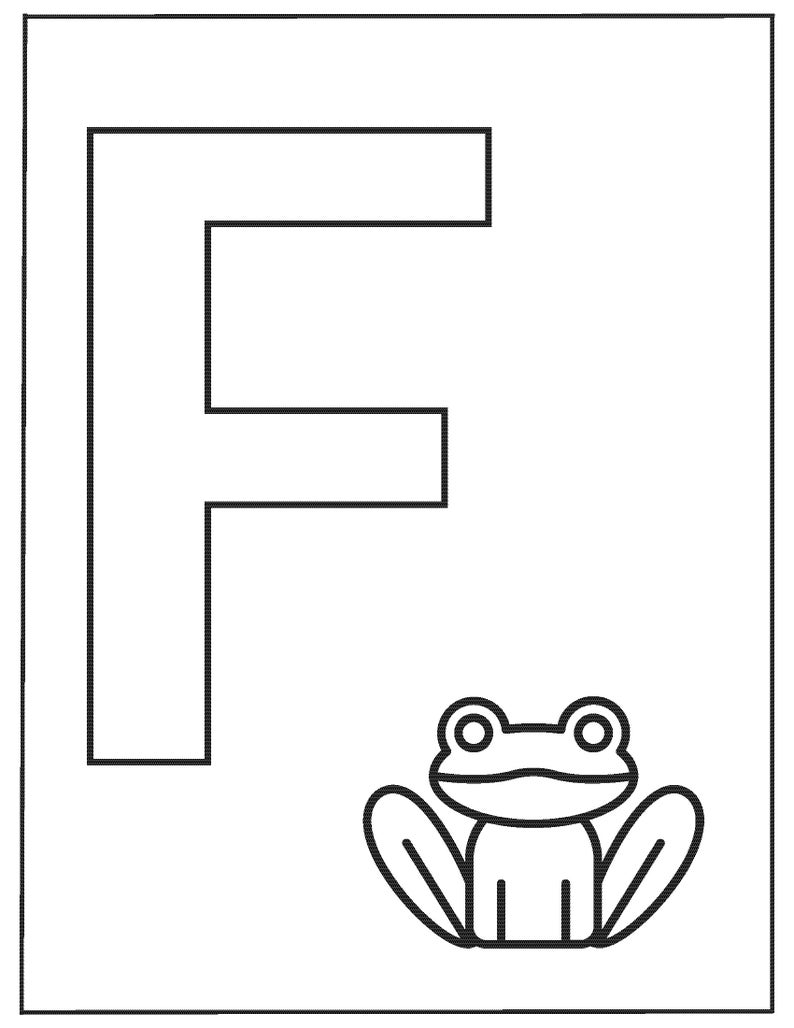 Learning My Alphabets Coloring Book Bundle, Prek Kindergarten Learning ...