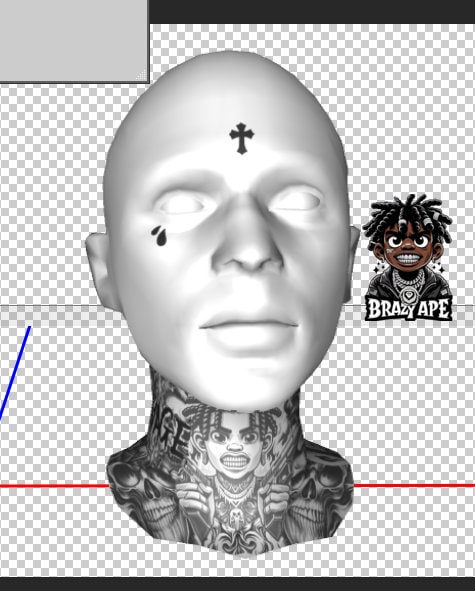 Male | Savage | Head/neck Tattoo | Fivem | GTA | Skin | Ped | Mods - Etsy