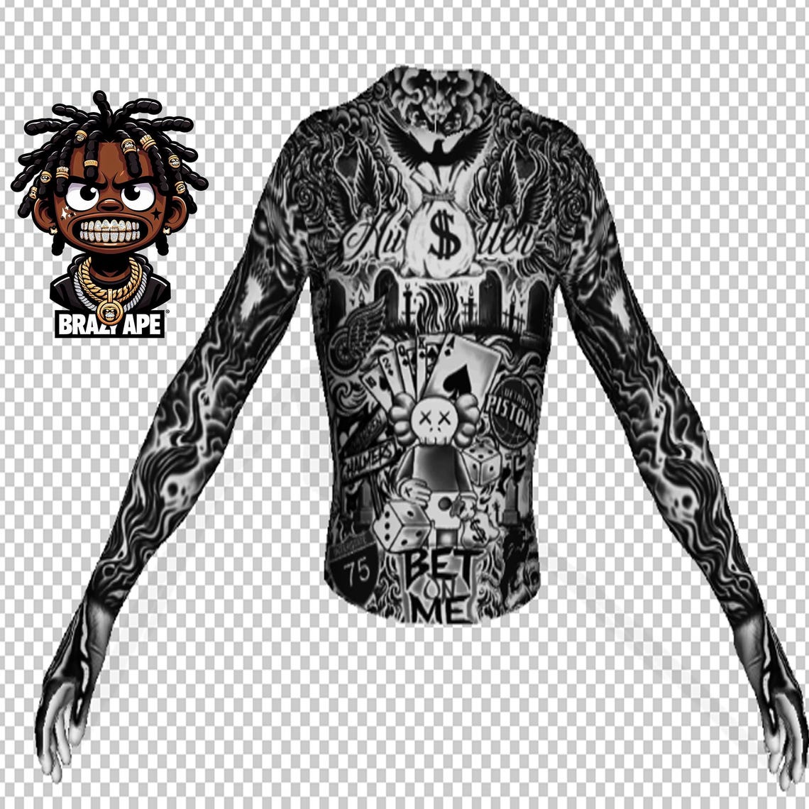 Male | Detroit Tattoo | Fivem | GTA | Skin | Ped | Mods Male | Tattoo ...