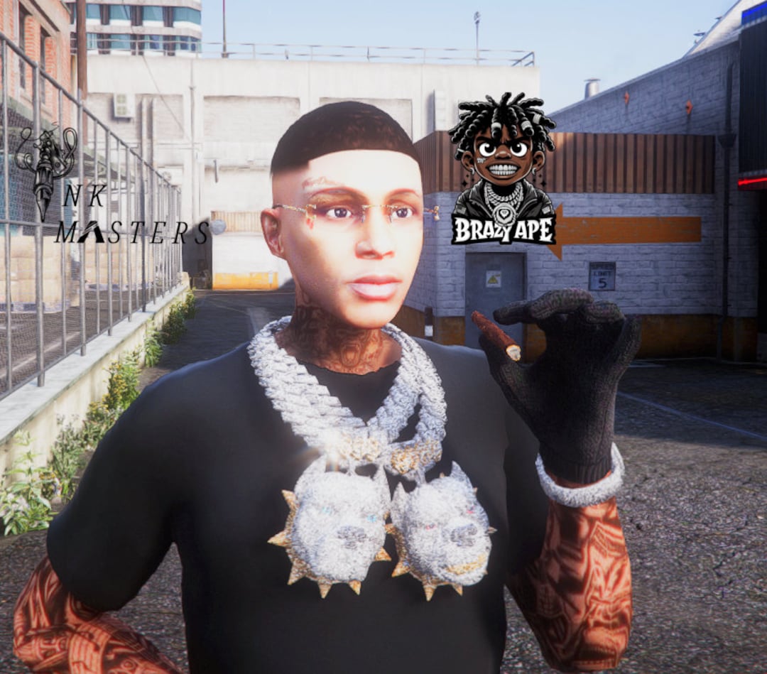 Male | APE| Neck Tattoo | Fivem | GTA | Skin | Ped | Mods - Etsy UK
