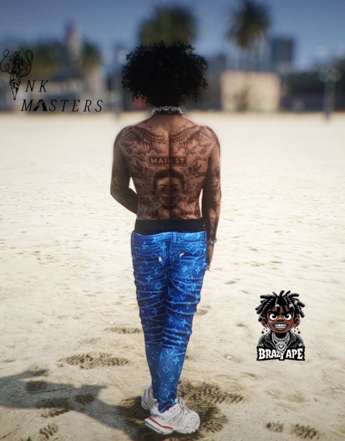 Male |main Street Mafia Crips |tattoo | Fivem | GTA | Skin | Ped | Mods ...