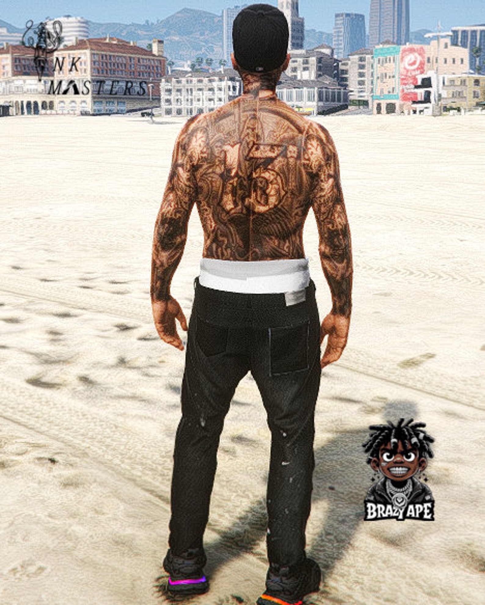 Male MS-13 tattoo Fivem GTA Skin Ped Mods - Etsy