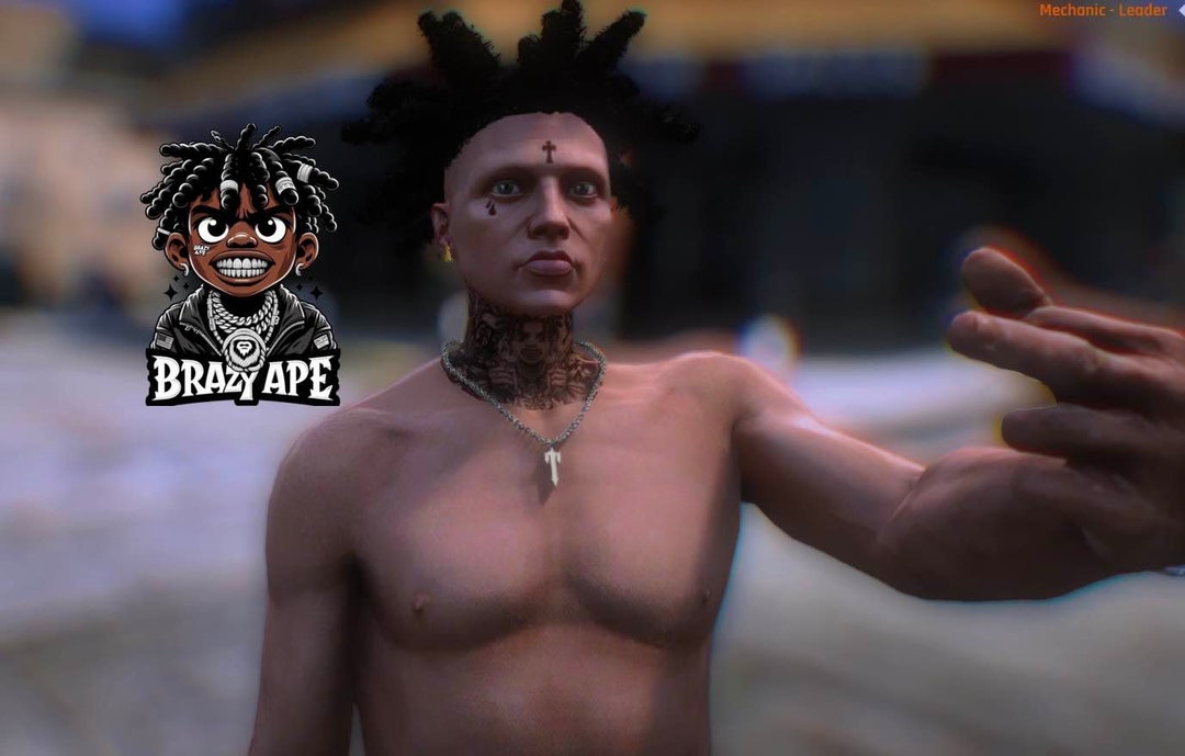 Male | Savage | Head/neck Tattoo | Fivem | GTA | Skin | Ped | Mods ...