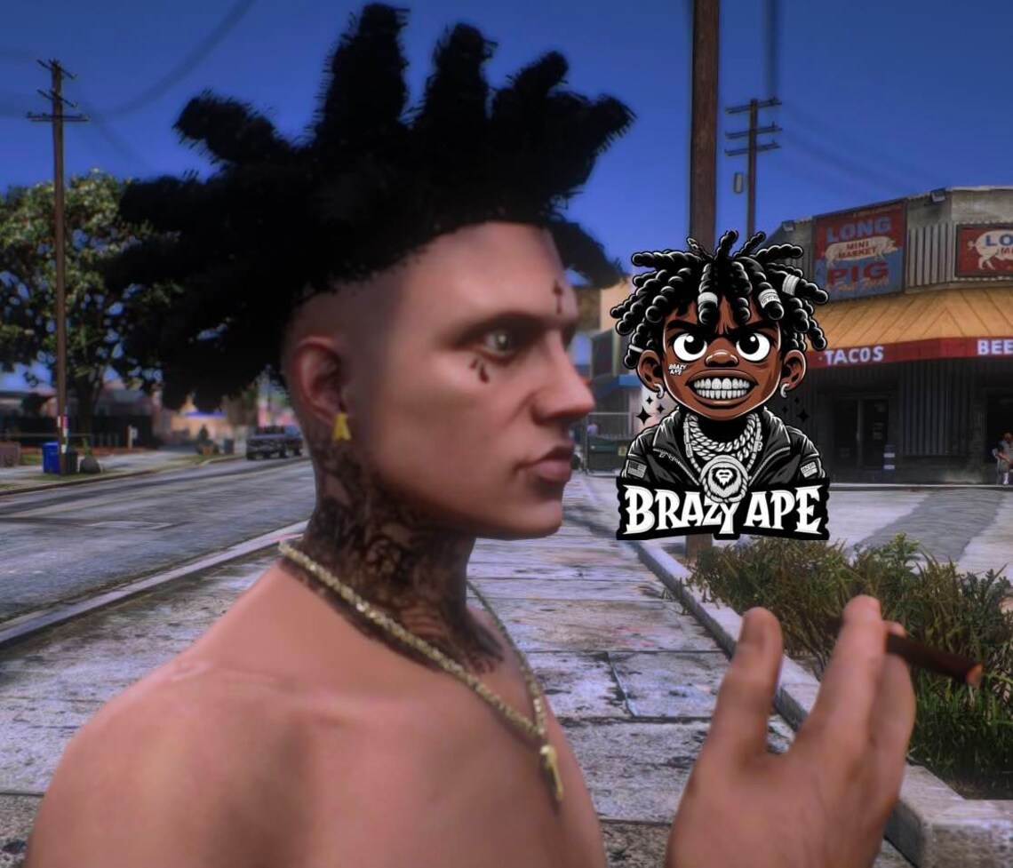 Male | Savage | Head/neck Tattoo | Fivem | GTA | Skin | Ped | Mods - Etsy