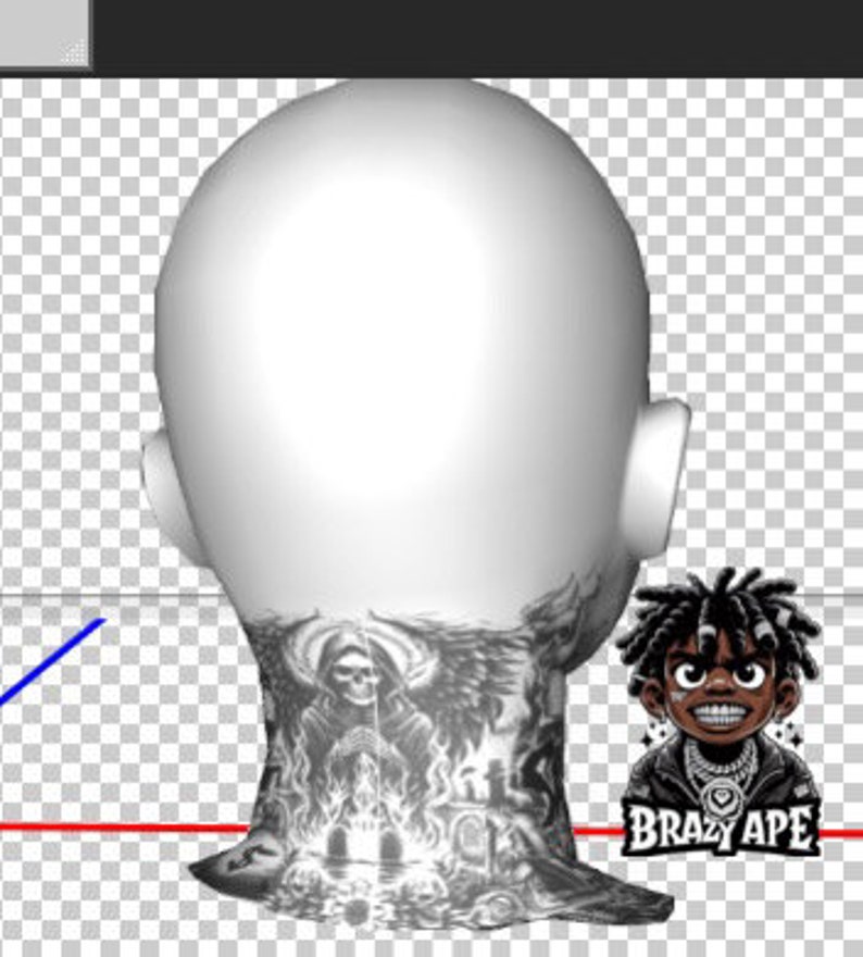 Male | Savage | Head/neck Tattoo | Fivem | GTA | Skin | Ped | Mods - Etsy