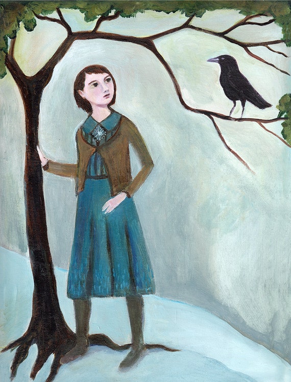 Art Print Sister Crow Crow Nature Woman's Art - Etsy