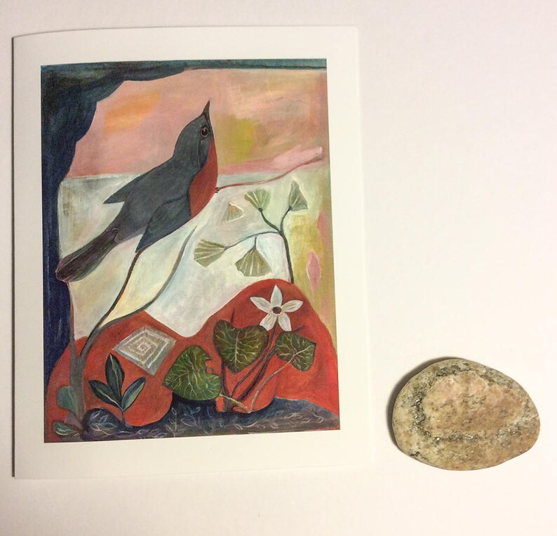 Greeting Card Hope Bird Robin Nature Bird | Etsy