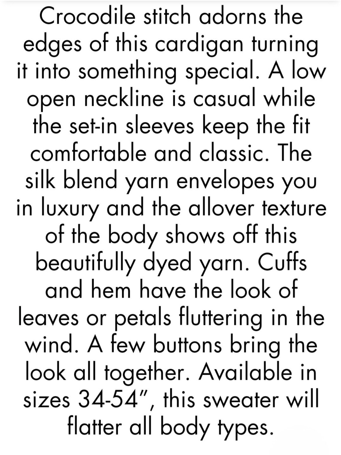 Crocodile Stitch Cardigan Crochet Pdf Pattern - Etsy