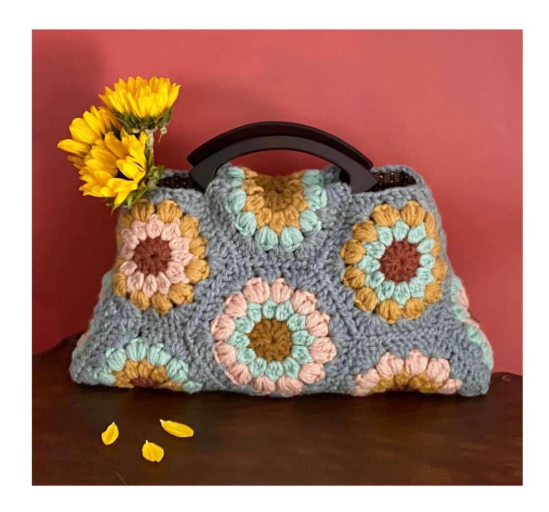 Hexi Granny Square Bag Crochet Pdf Pattern. - Etsy